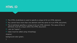 HTML DAY 4 presentation for beginners friendly | PPTX