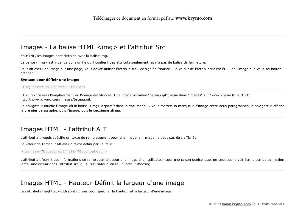Html de base