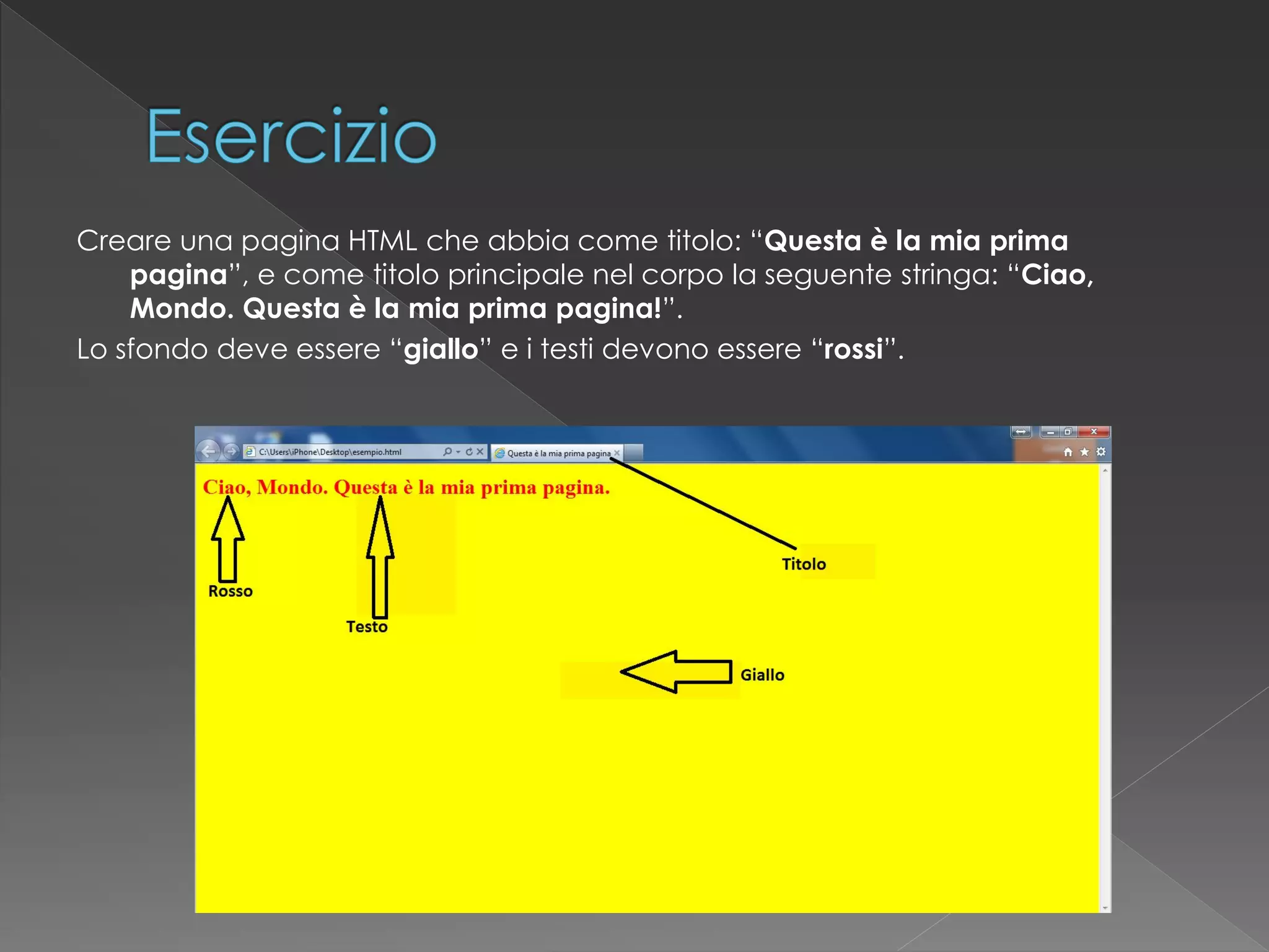 HTML e CSS Prima Lezione | PDF | Web Design and HTML | Internet