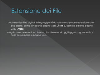 HTML e CSS Prima Lezione | PDF | Web Design and HTML | Internet