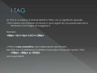 HTML e CSS Prima Lezione | PDF | Web Design and HTML | Internet