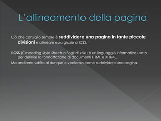 HTML e CSS Seconda Lezione | PDF | Web Design and HTML | Internet