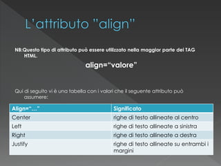 HTML e CSS Seconda Lezione | PDF | Web Design and HTML | Internet