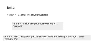 HTML elements Marquee Tag and basic elements | PPT