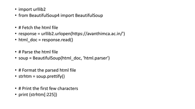 HTML files in python.pptx