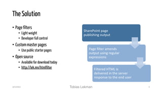 Clean, Compliant SharePoint: Producing HTML Compliant Markup for Public ...