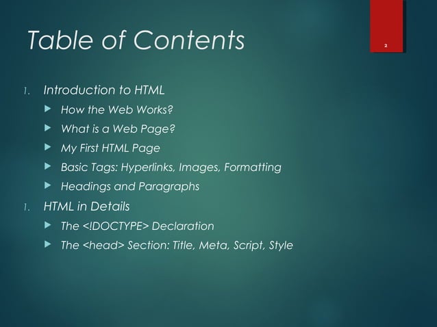 Html basics | PPT