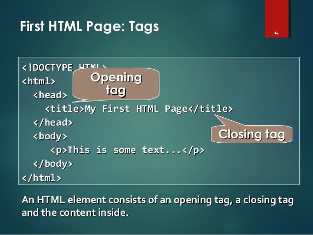 Html basics