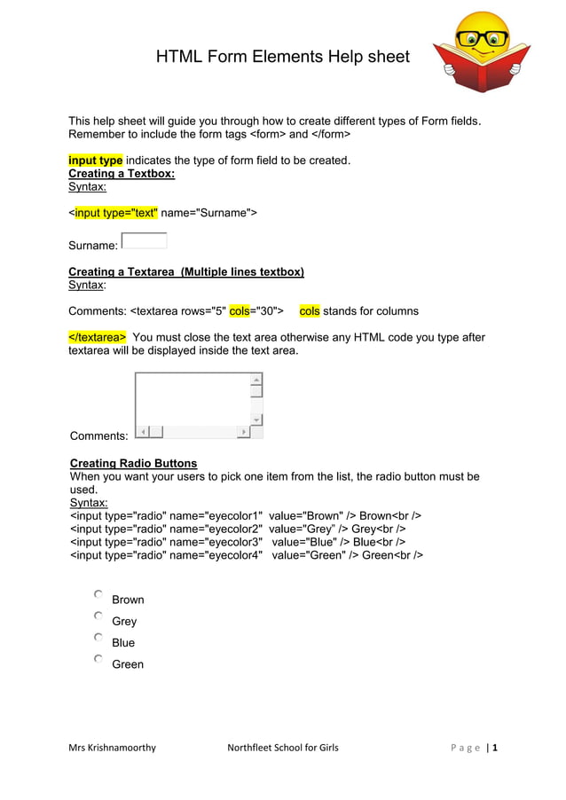 Html Form Pdf 