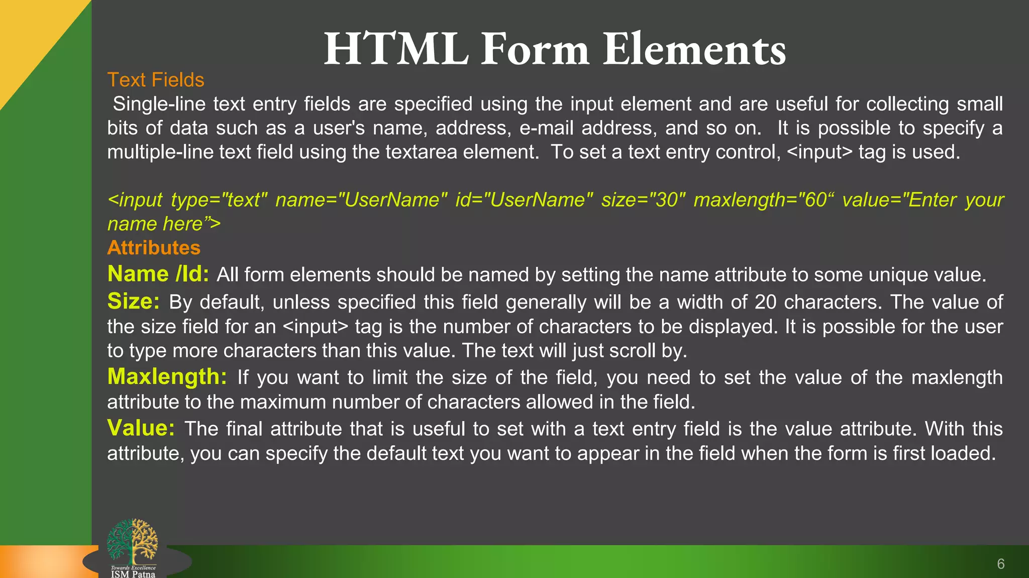Html form | PPTX