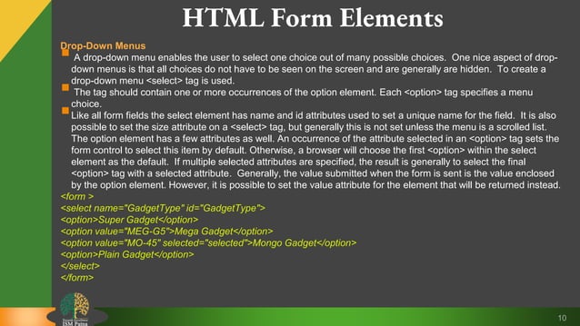 Html Form Ppt 