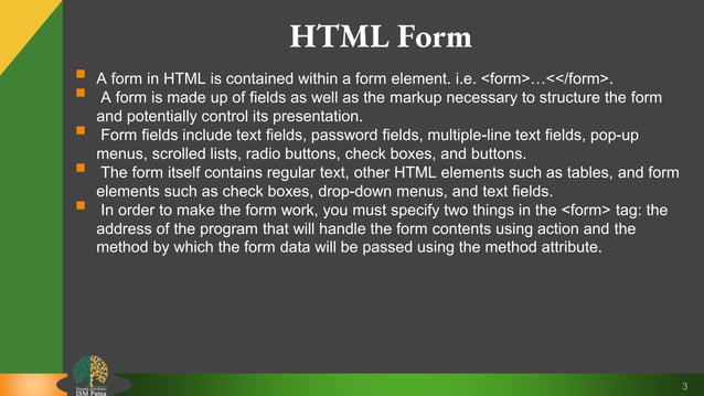 Html form | PPT