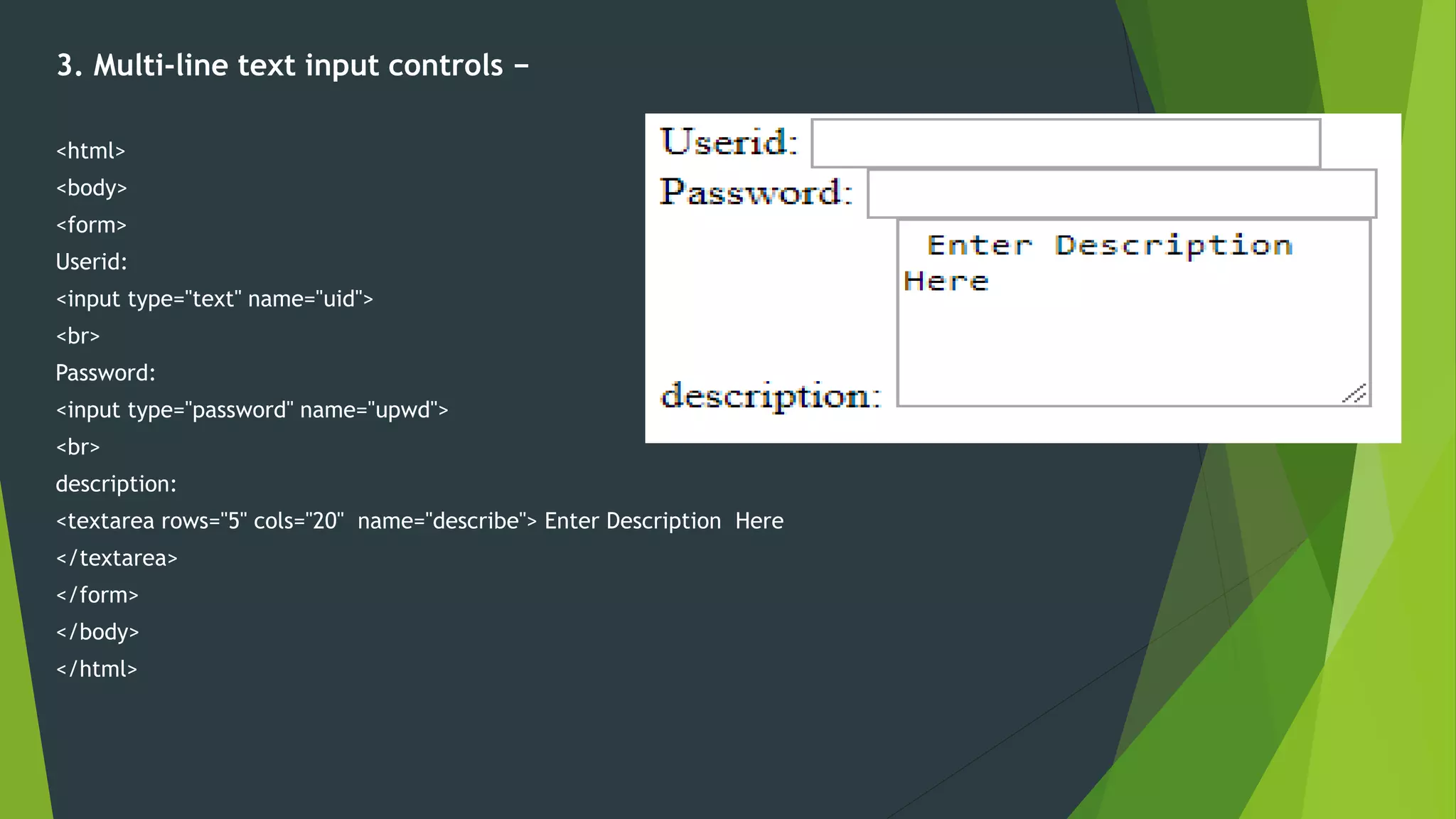 Html Form Controls | PDF