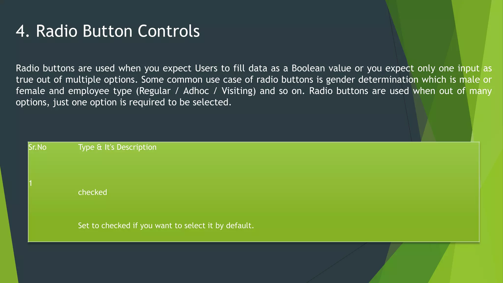 Html Form Controls | PDF