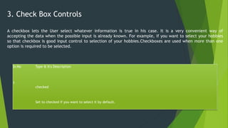 Html Form Controls | PDF