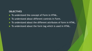 Html Form Controls | PDF