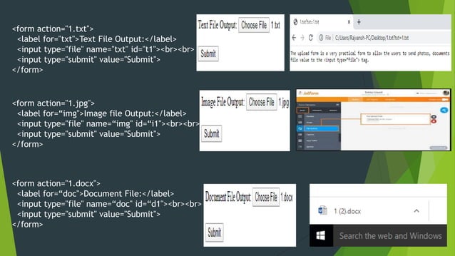 Html Form Controls Pdf