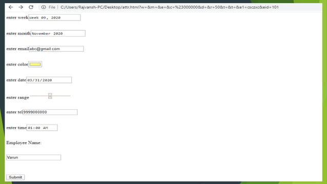 Html Form Controls | PDF