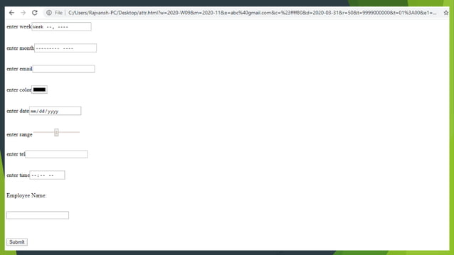 Html Form Controls | PDF