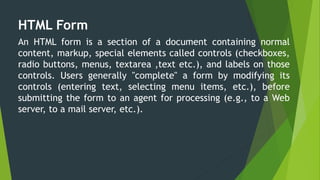 Html Form Controls | PDF