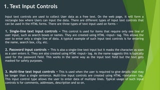 Html Form Controls | PDF