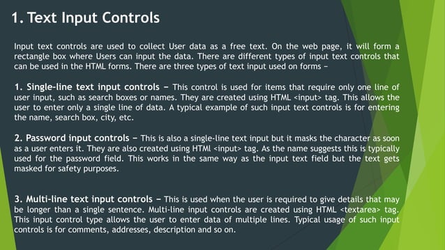 Html Form Controls | PDF