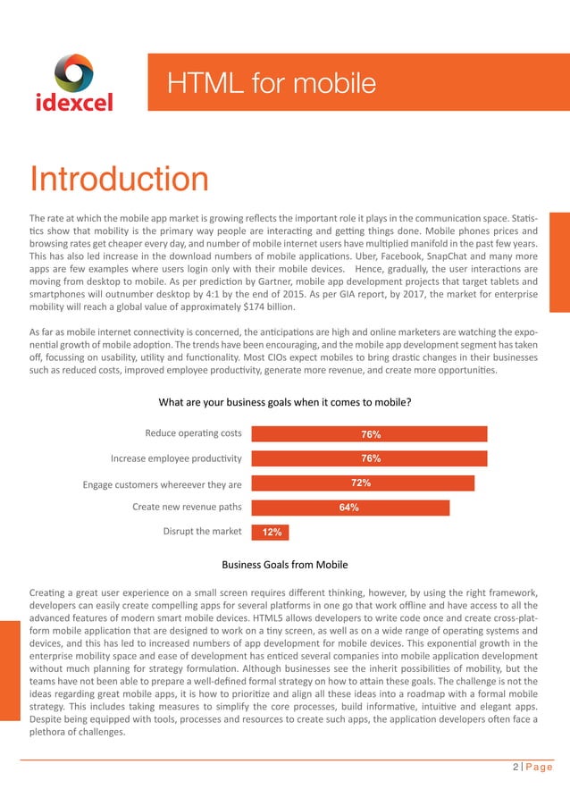 Html for Mobile App Development | PDF