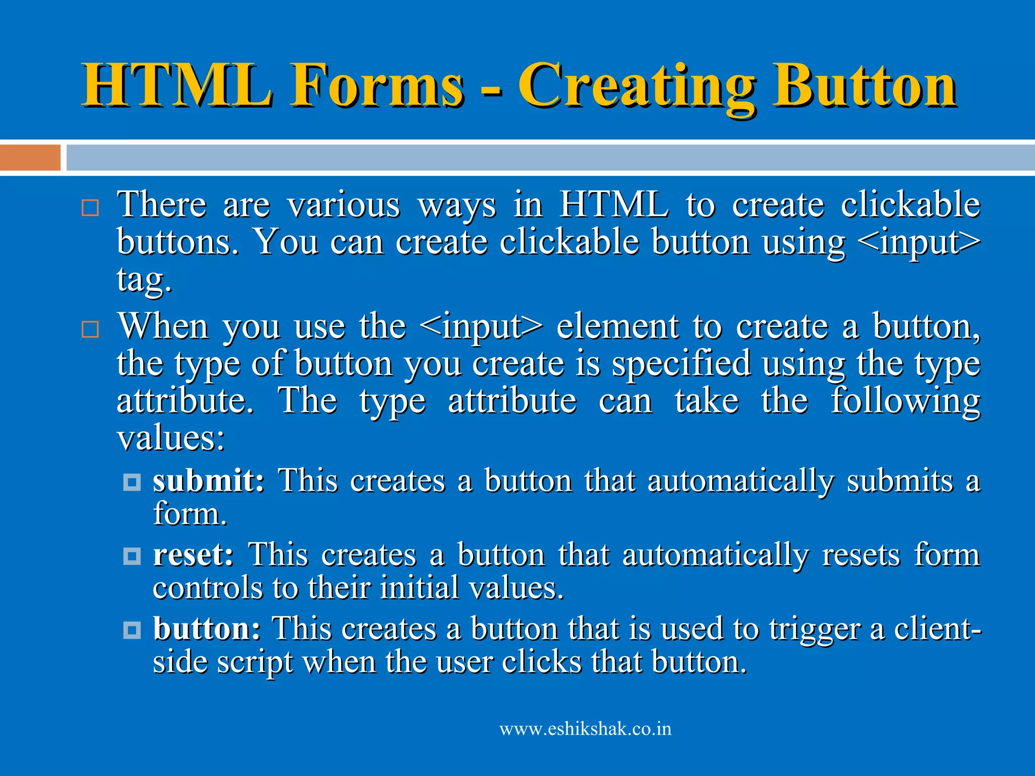 Html forms | PDF