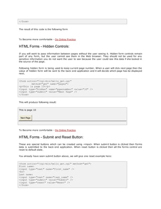 Html forms | PDF