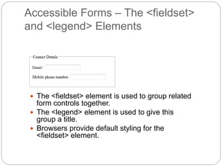 Html forms | PPTX