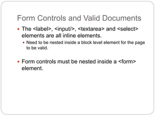 Html forms | PPTX