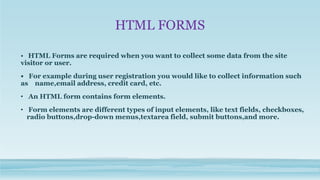 Html forms | PPT