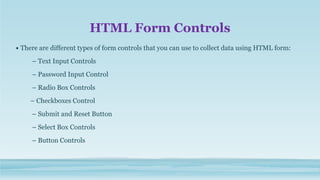 Html forms | PPT