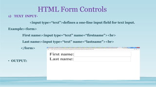 Html forms | PPT
