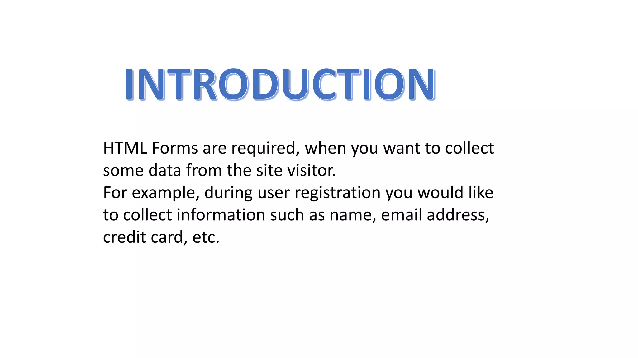 Html Forms | PPTX