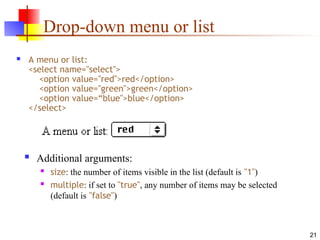 Html Forms for creating frames and frameset | PPT