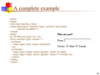 Html Forms for creating frames and frameset | PPT
