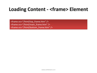 Html frames | PDF