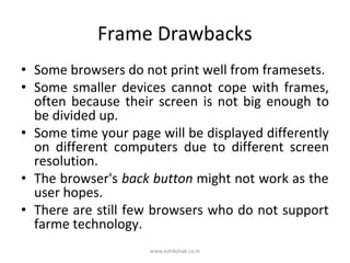 Html frames | PDF