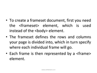 Html frames | PDF