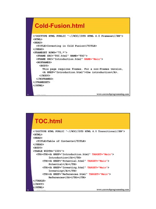 Html Frames | PDF