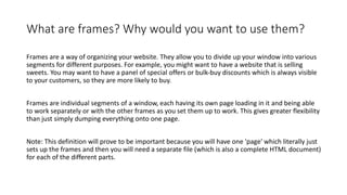 Html frames | PPTX