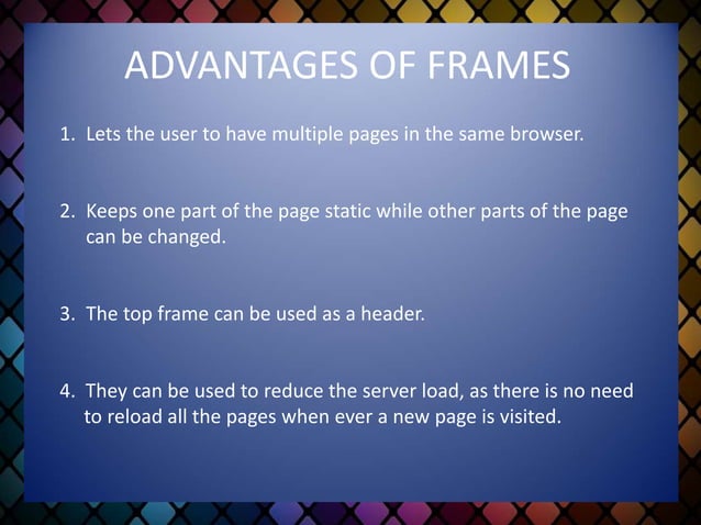 Html frames | PPTX