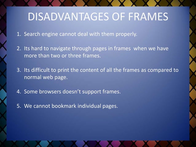 Html frames | PPTX