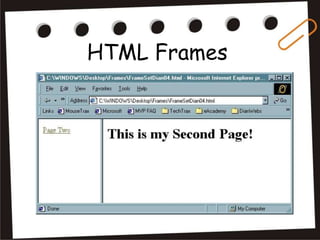 HTML frames and HTML forms | PPTX