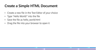 Fundamentals of HTML | PPTX
