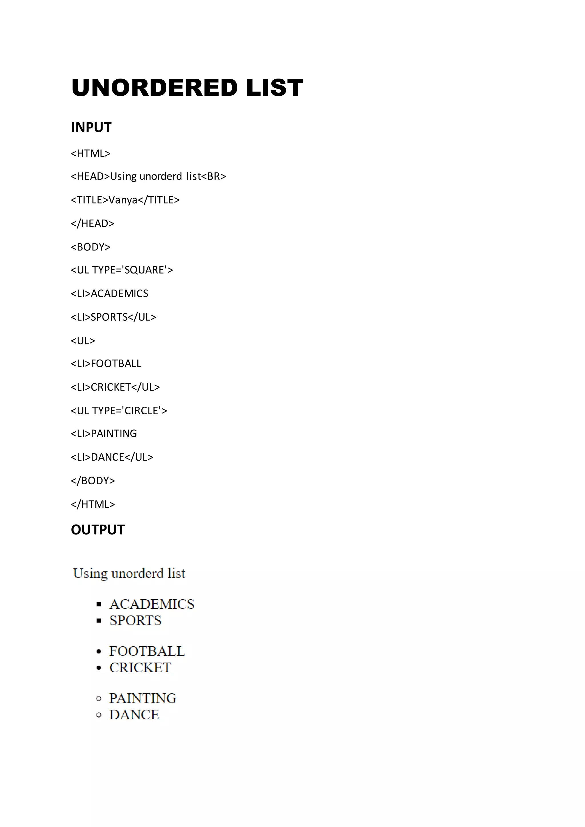 Class 10th FIT Practical File(HTML) | DOCX