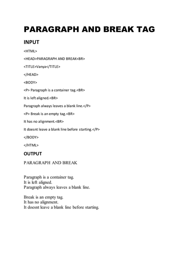 Class 10th FIT Practical File(HTML) | PDF