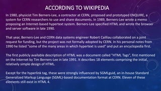 HTML History | PPTX